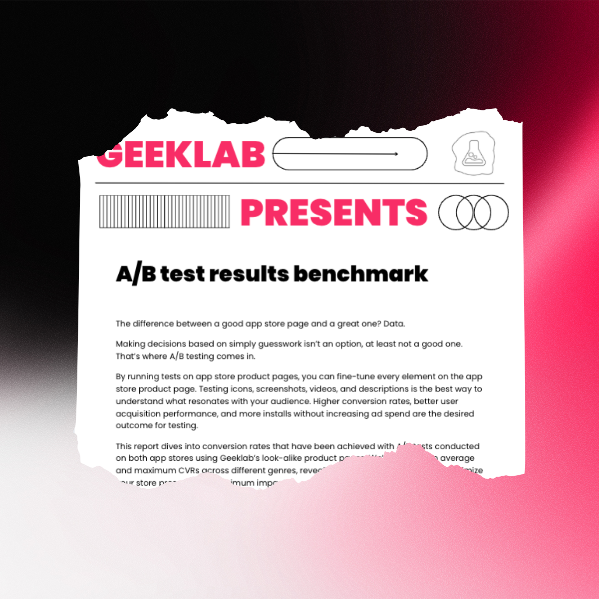 Geeklab A/B test benchmark - Geeklab